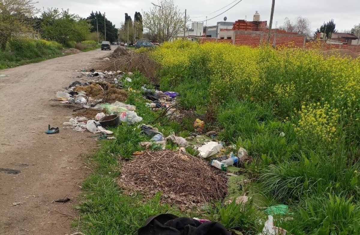 En 134 y 82 reclamaron por un importante basural a cielo abierto