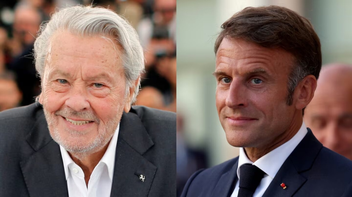 Macron despidió a Alain Delon con un conmovedor mensaje