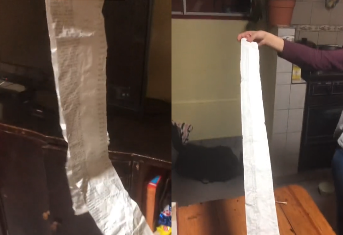 Una familia fue a hacer compras para dos meses y compartió “el ticket ...